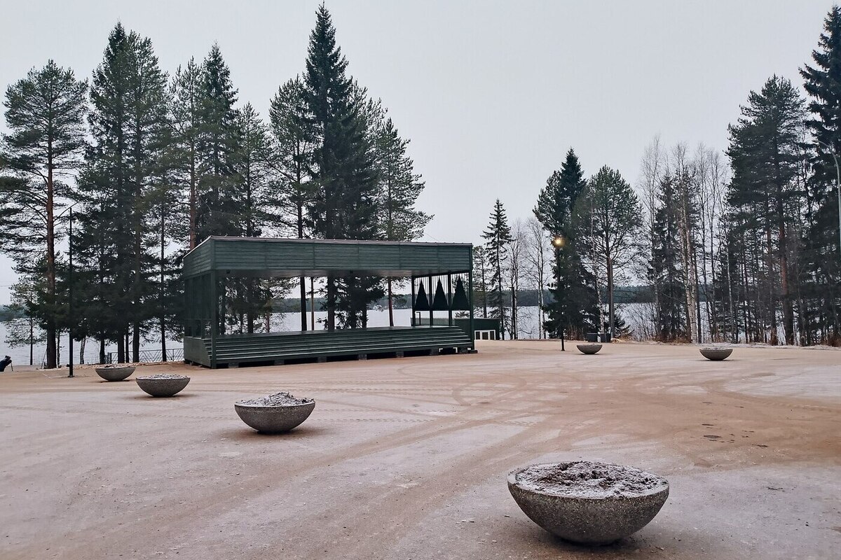 Набережная в Костомукше преобразилась - МК Карелия